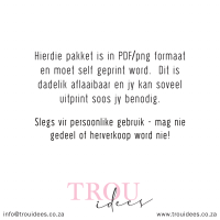 Maaltyd beplanner | Trou Idees