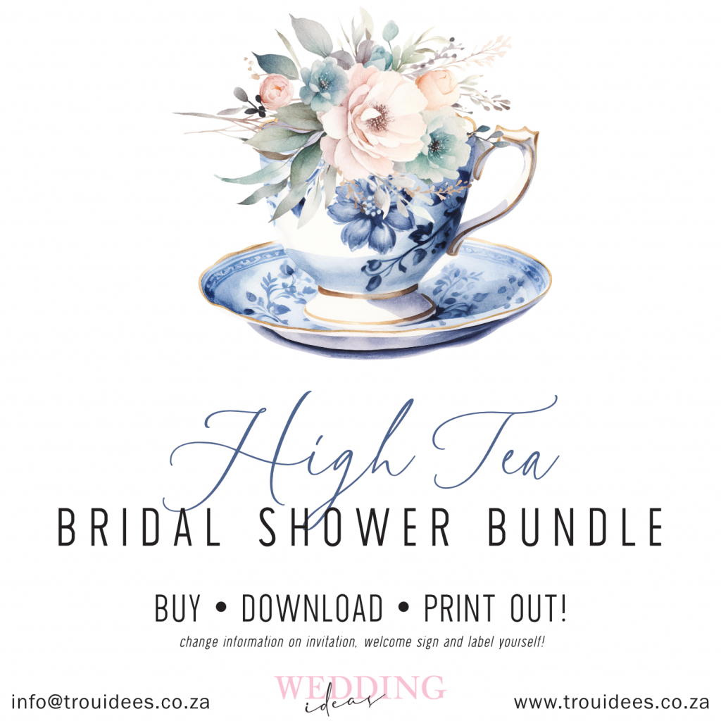 High Tea Bridal Shower Stationery | Trou Idees