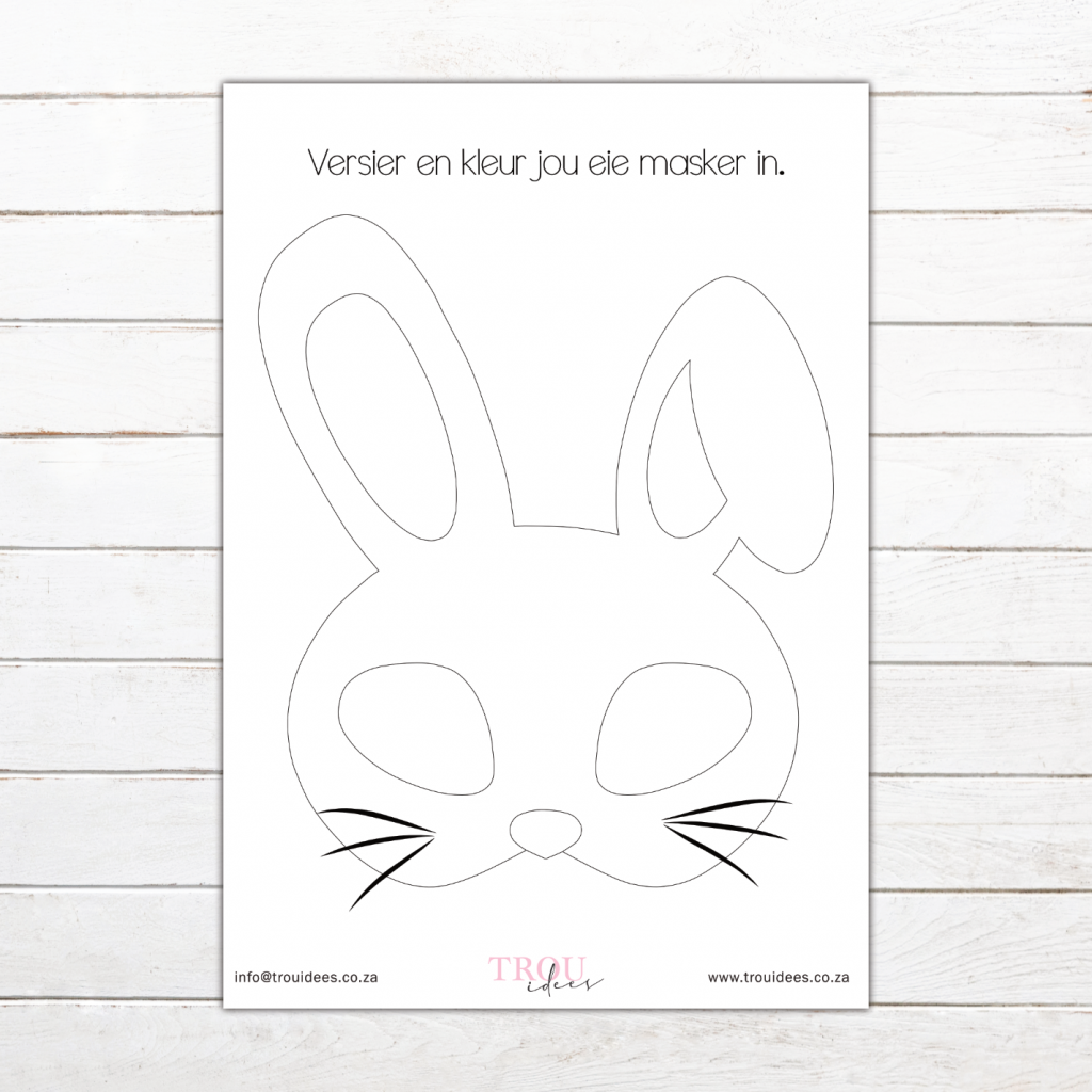 Hasie Maskers | Trou Idees