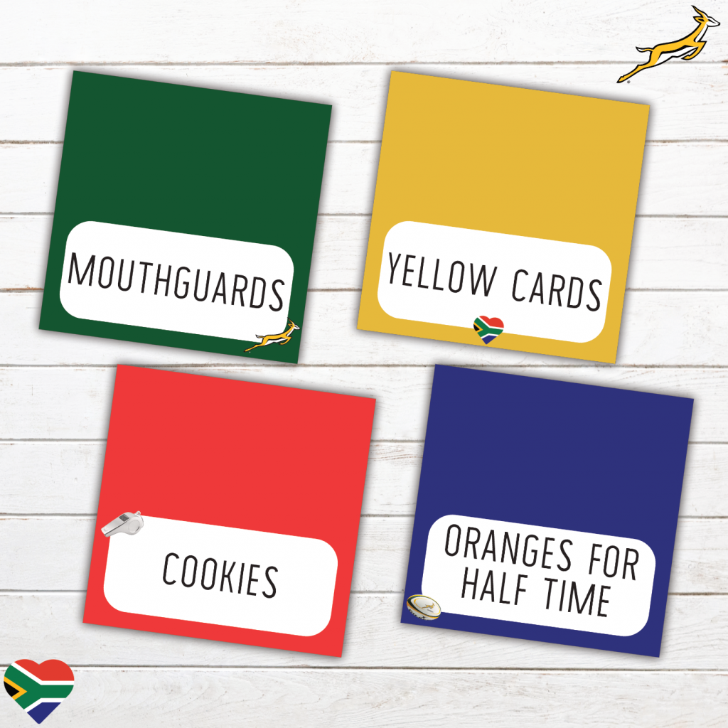 Springboks Children’s Party Stationery – Trou Idees